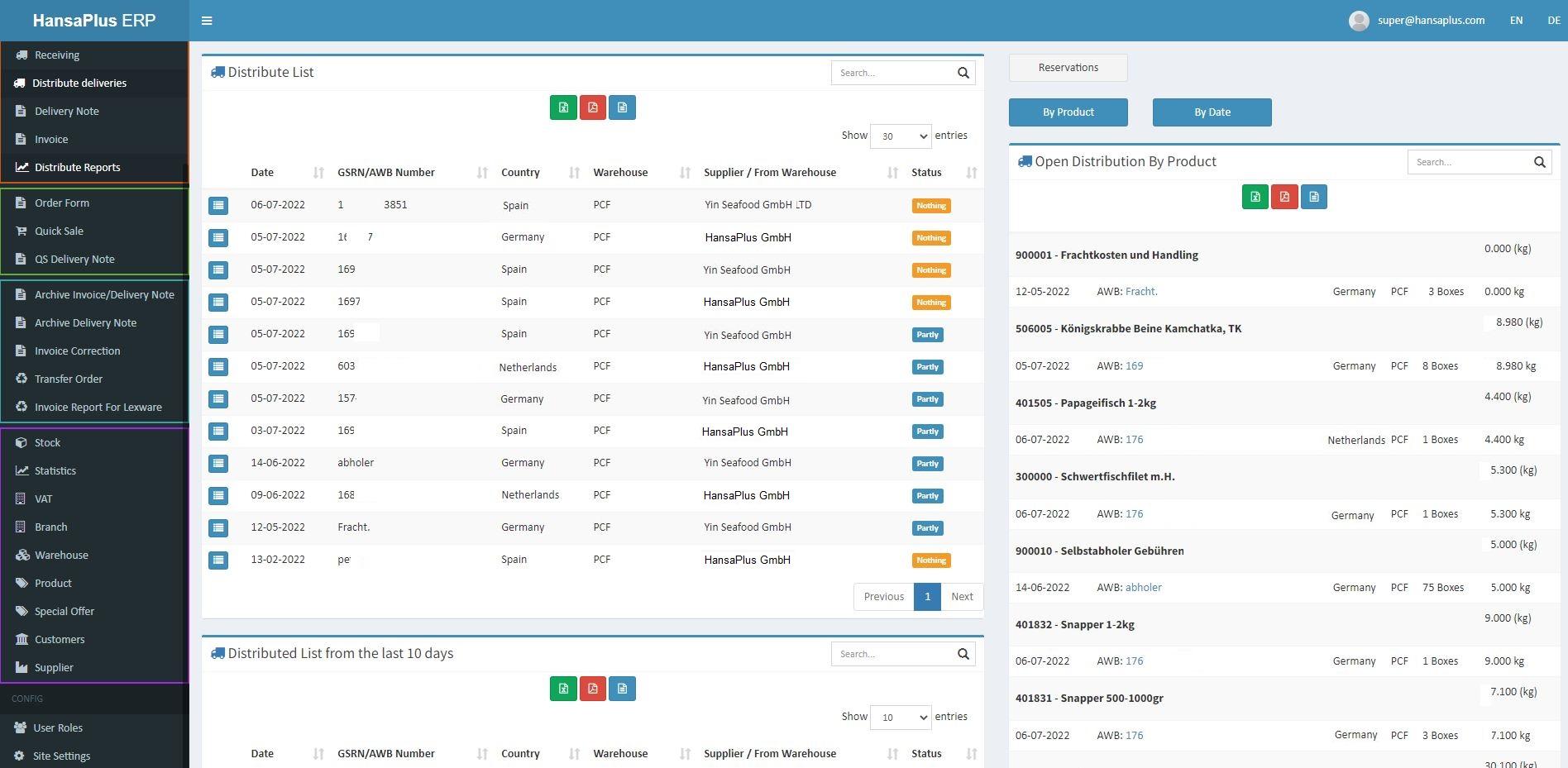 HansaPlus ERP for Yin Seafood - HansaPlus GmbH